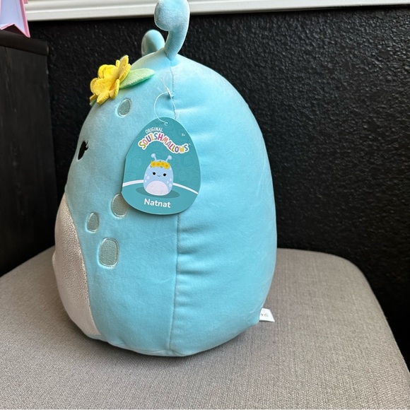 Squishmallows | Toys | 1 Natnat The Blue Alien Wearing Sunflower Crown ...